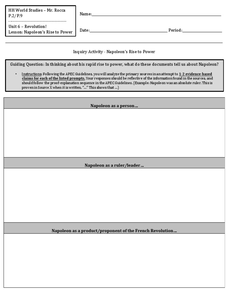 Analyzing Napoleon's Rise to Power | PDF | Monarchy | Napoleon