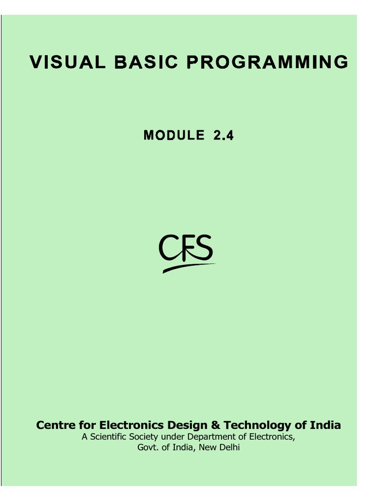 Visual Basic Programming Pdf Subroutine Parameter Computer Programming