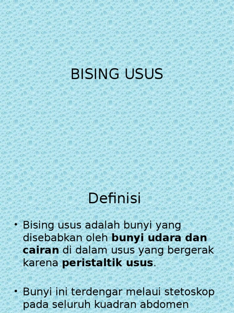 BISING USUS
