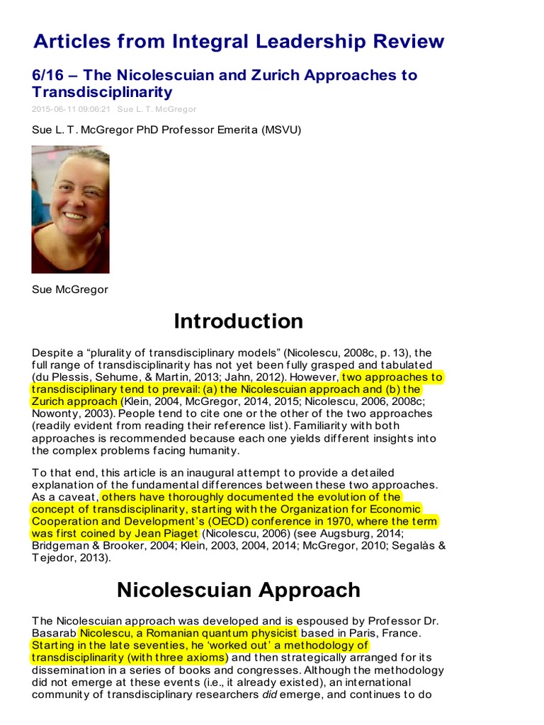 Integral Leadership Review | PDF | Complexity | Science