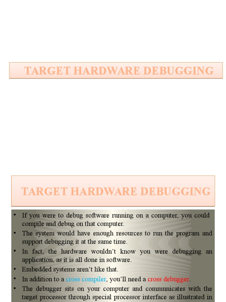 Target Hardware Debugging | PDF | Microcontroller | Compiler