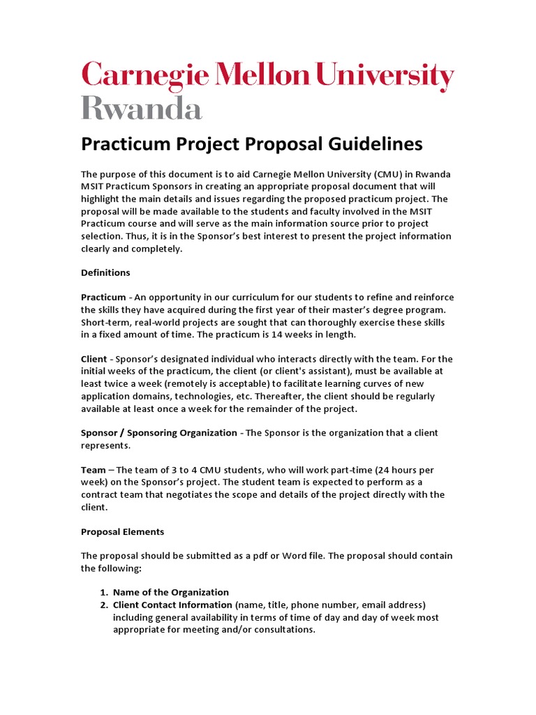 Practicum Project Proposal 2 | PDF | Business | Cognition
