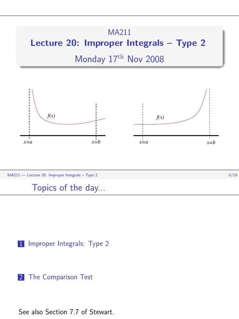 Lecture20 PDF | PDF | Integral | Functions And Mappings