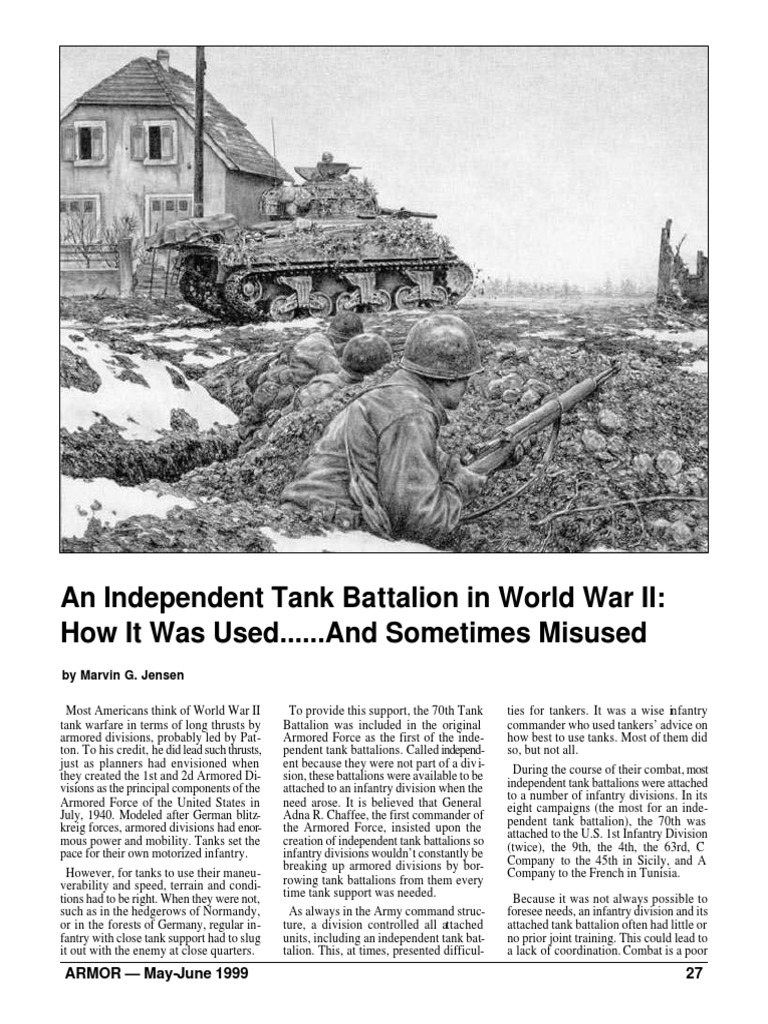 Independent Tank Battalions in WWII | PDF | Battalion | Division (Military)