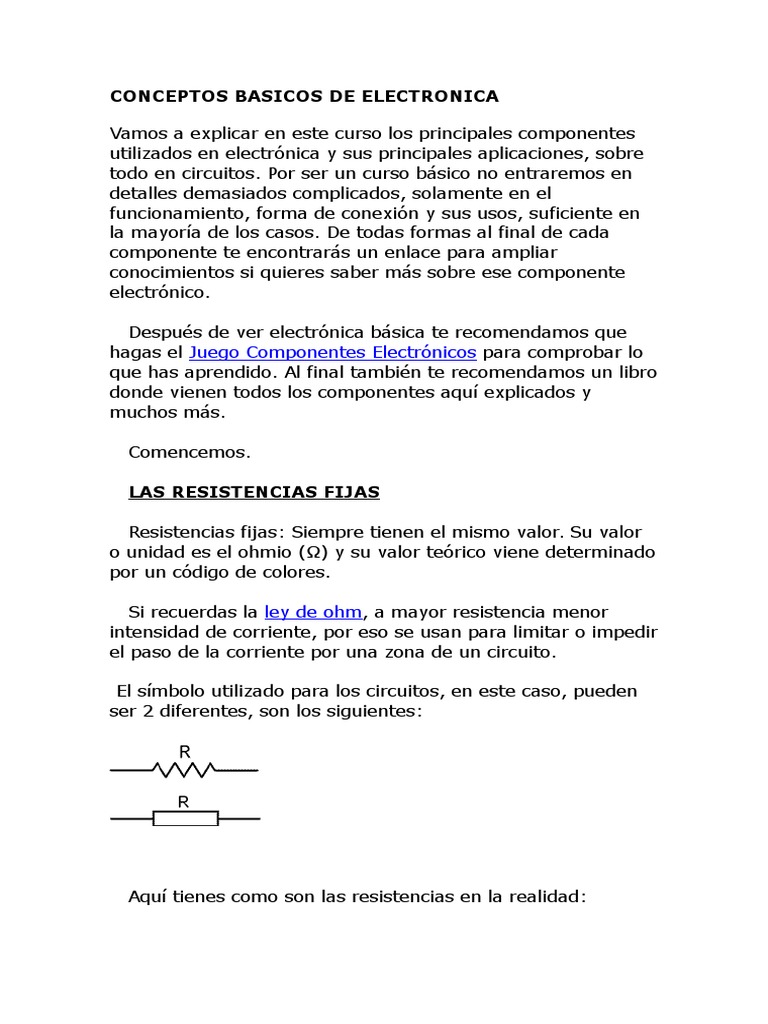 Conceptos de Electronica | PDF | Relé | Diodo