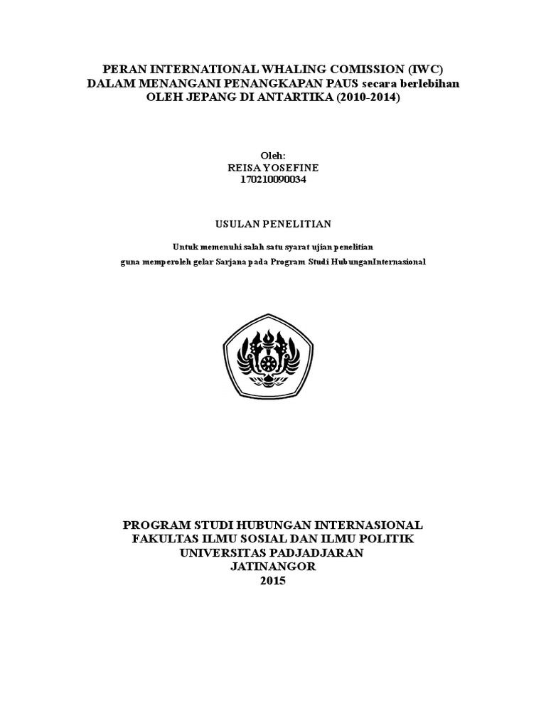 Peran International Whaling Comission | PDF