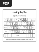 AnmolLipi Key Map | PDF | Text | Writing Implements