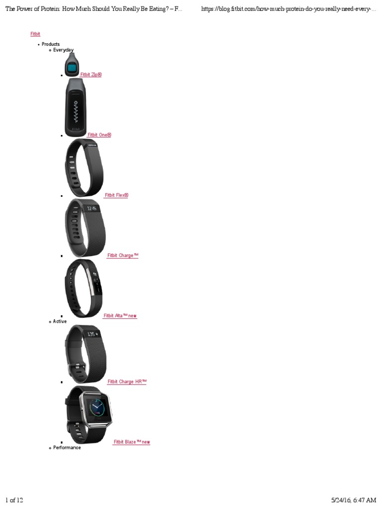 The Power of Protein - How Much Should You Really Be Eating? - Fitbit ...