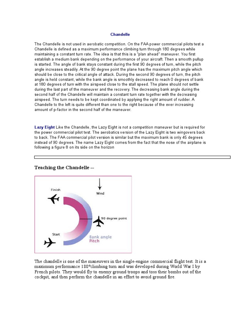 Teaching The Chandelle | PDF | Military Aviation | Spaceflight Technologies