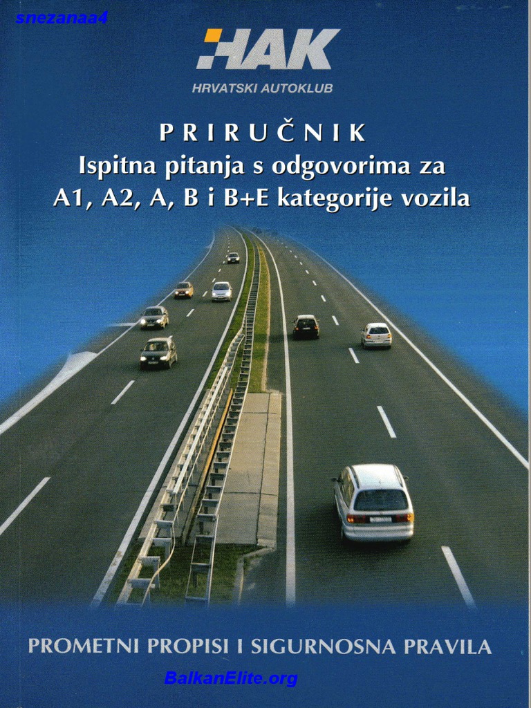 HAK - Ispitna Pitanja S Odgovorima - Priručnik | PDF