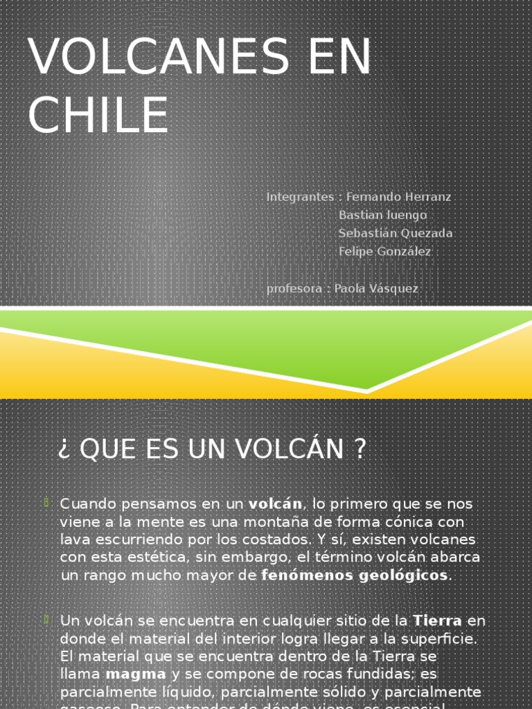 Volcanes en Chile | PDF | Volcán | Geología