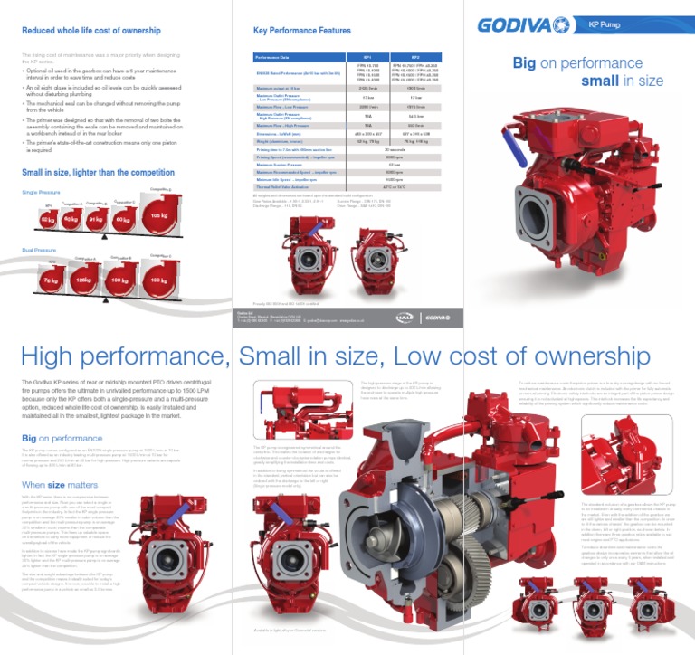 Godiva KP Fire Pump | Pump | Transmission (Mechanics)