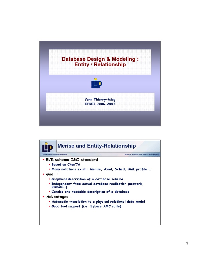 MERISE-Design | Databases | Conceptual Model
