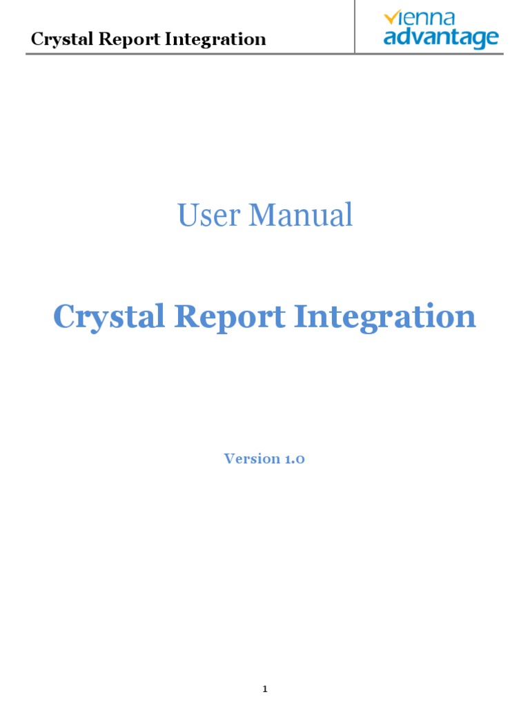 Crystal Report Integration PDF | PDF | Tab (Gui) | Window (Computing)