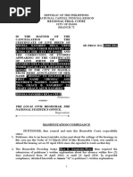 Court Manifestation for Joint Affidavit | PDF | Legal Procedure | Civil ...