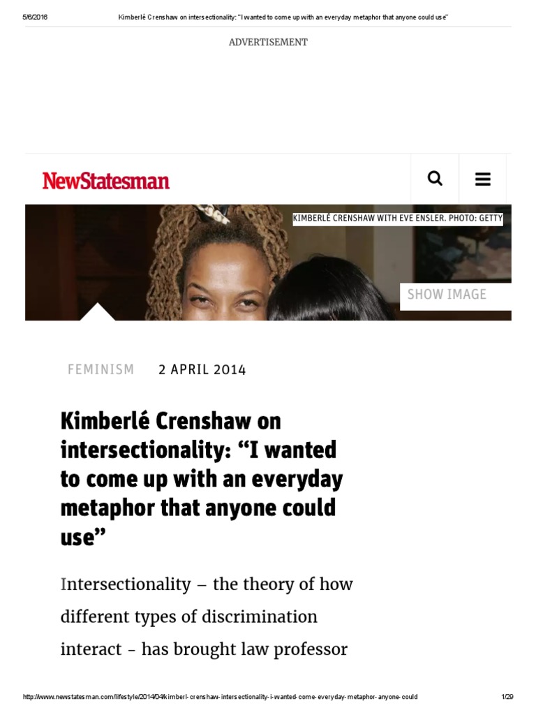 Crenshaw On Intersectionality | PDF | Intersectionality | Feminism