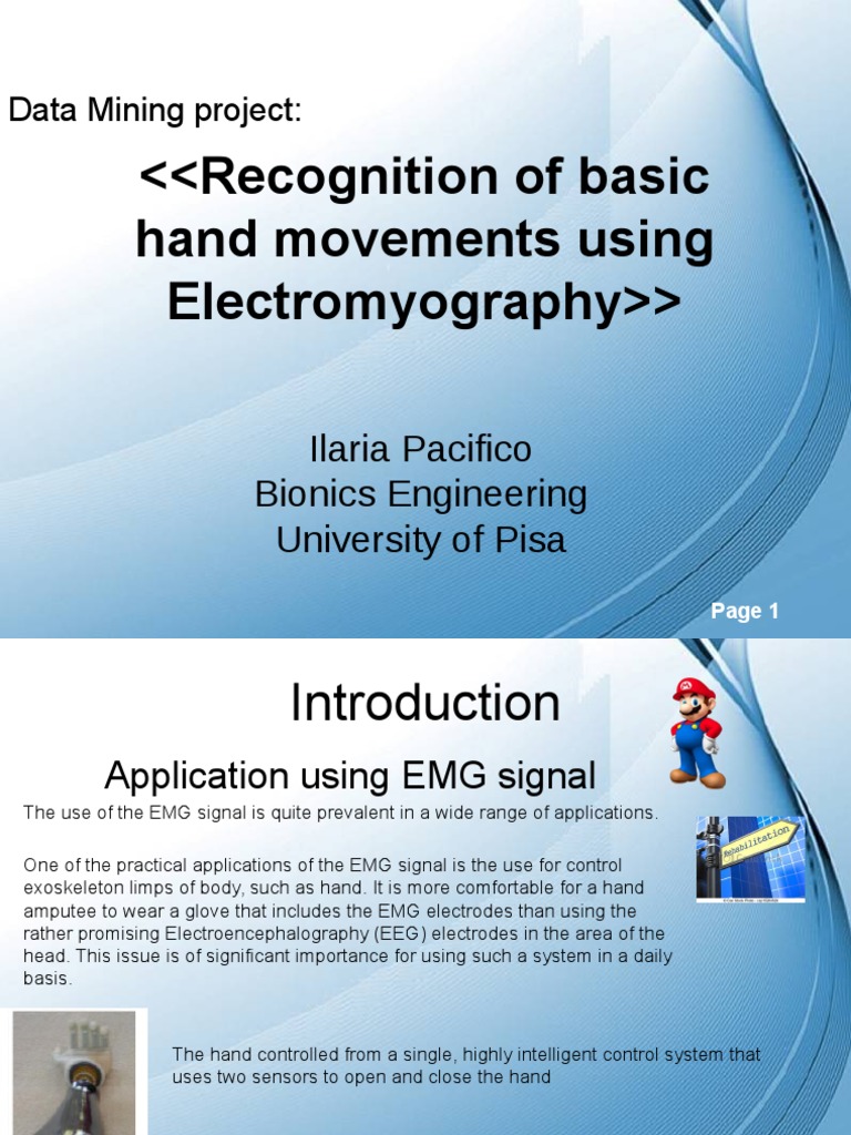 Recognition of Basic Hand Movements Using Electromyography | PDF | Electromyography ...