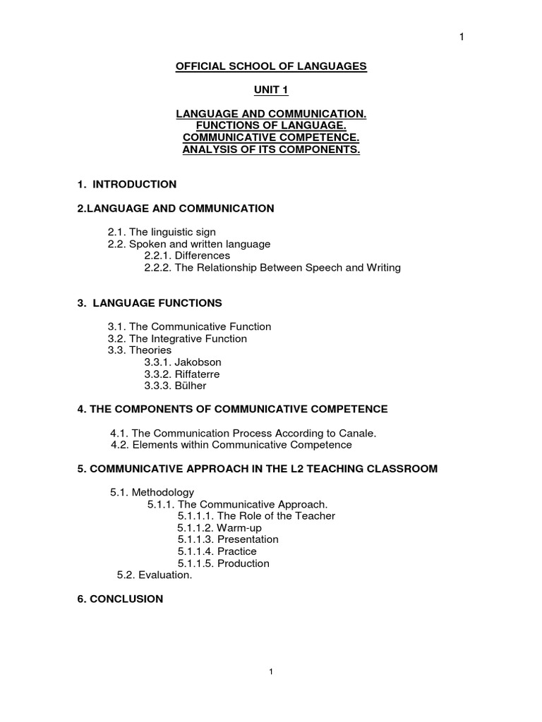 EOI Unit 1 | Download Free PDF | Linguistics | Communication