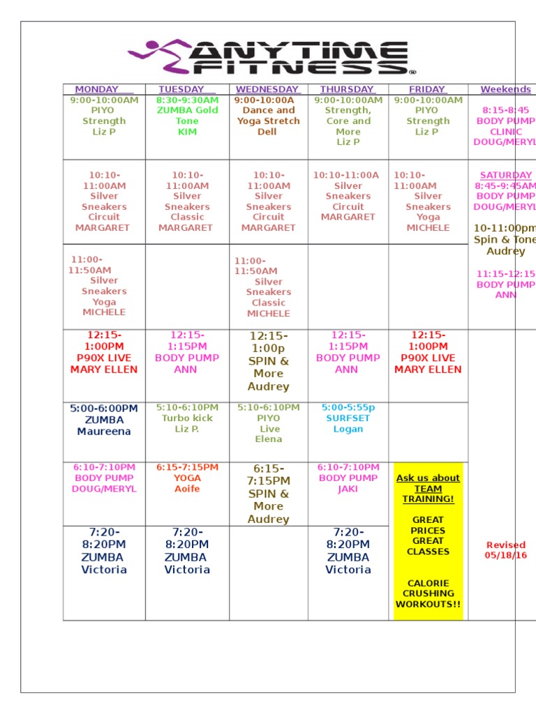 Mainclass Schedule | PDF