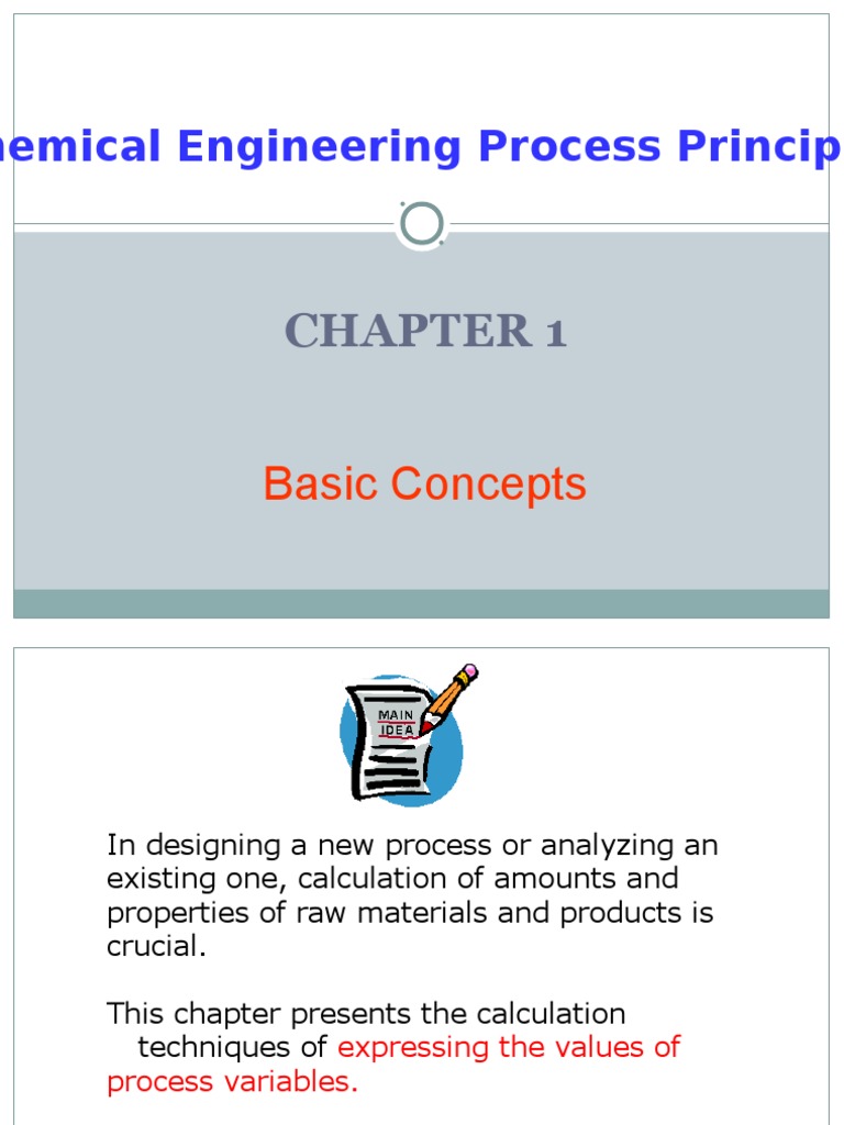 Chemical Engineering Process Principles: An Introduction to Dimensional ...