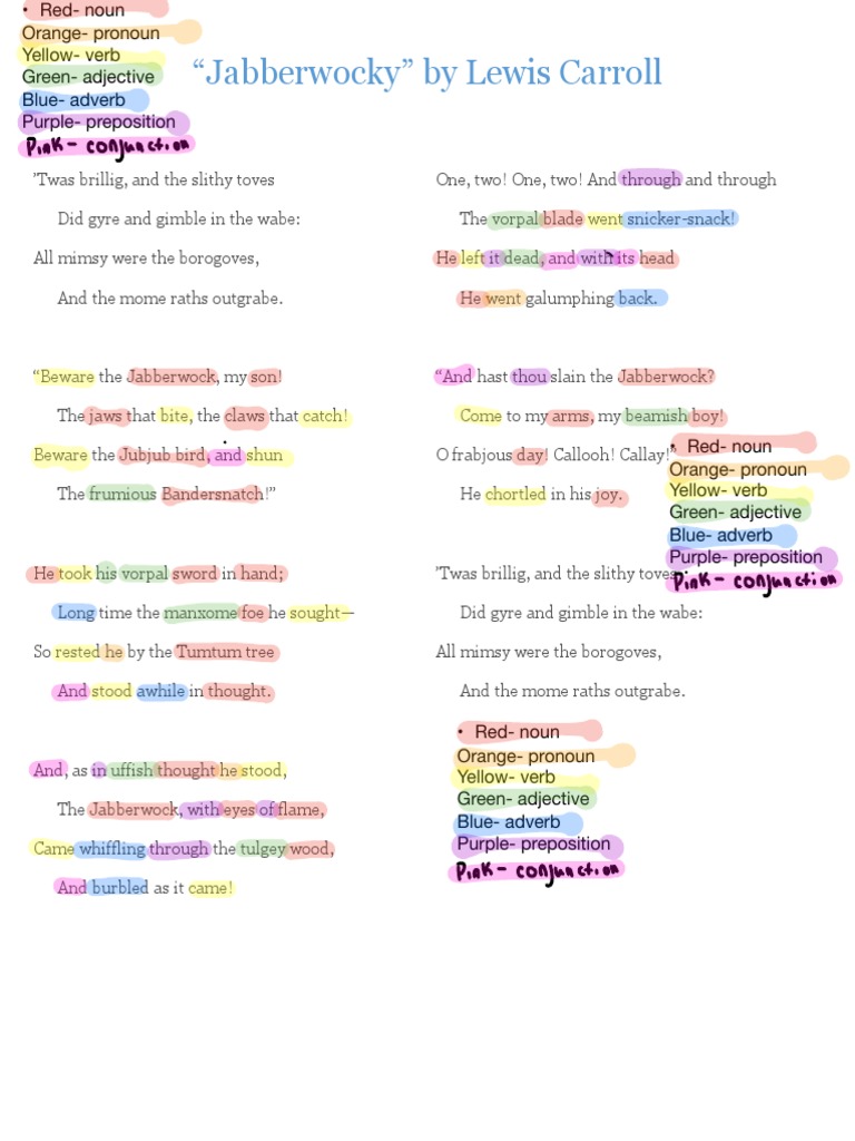 "Jabberwocky: A Poetic Adventure" | PDF
