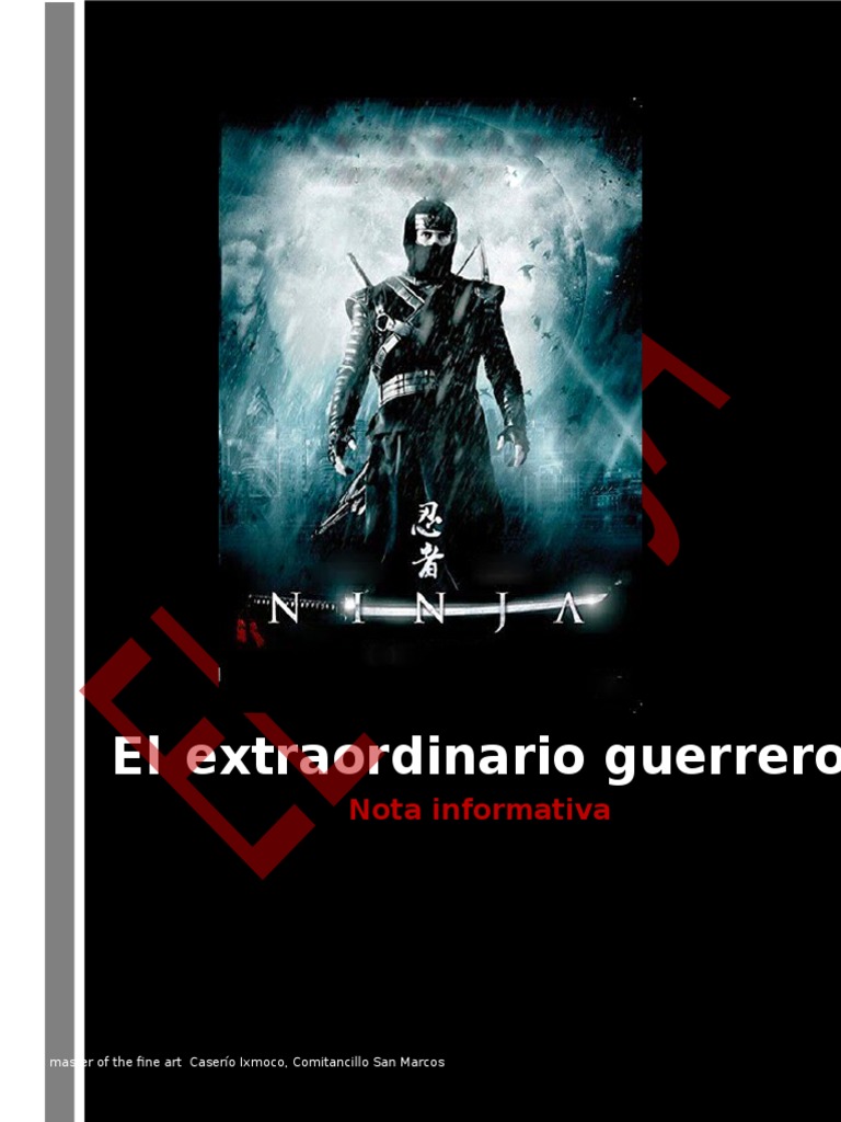 El Guerrero Ninja | PDF | Ninja | Guerreros japoneses