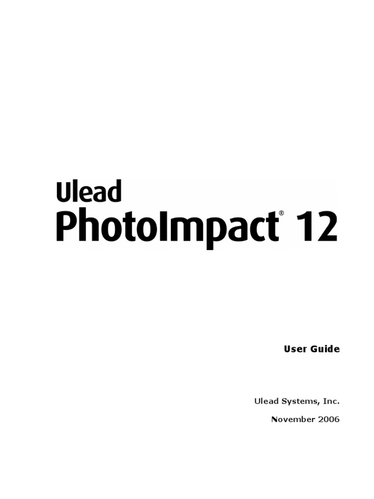 Photo Impact 12 SE User Guide | PDF | Image Editing | Color Balance