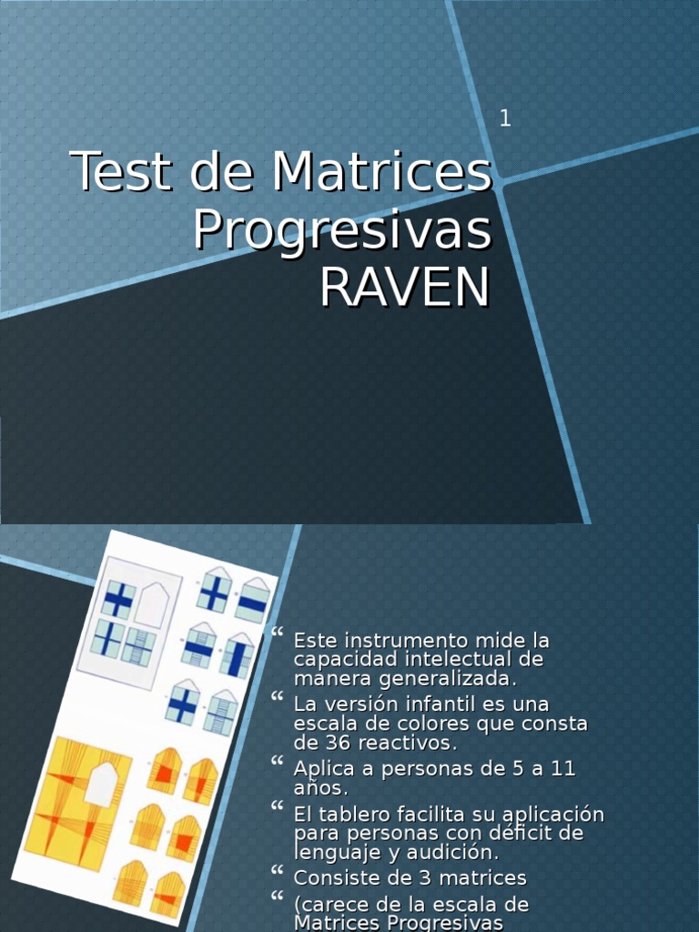 Test de matrices progresivas de J.C. Raven