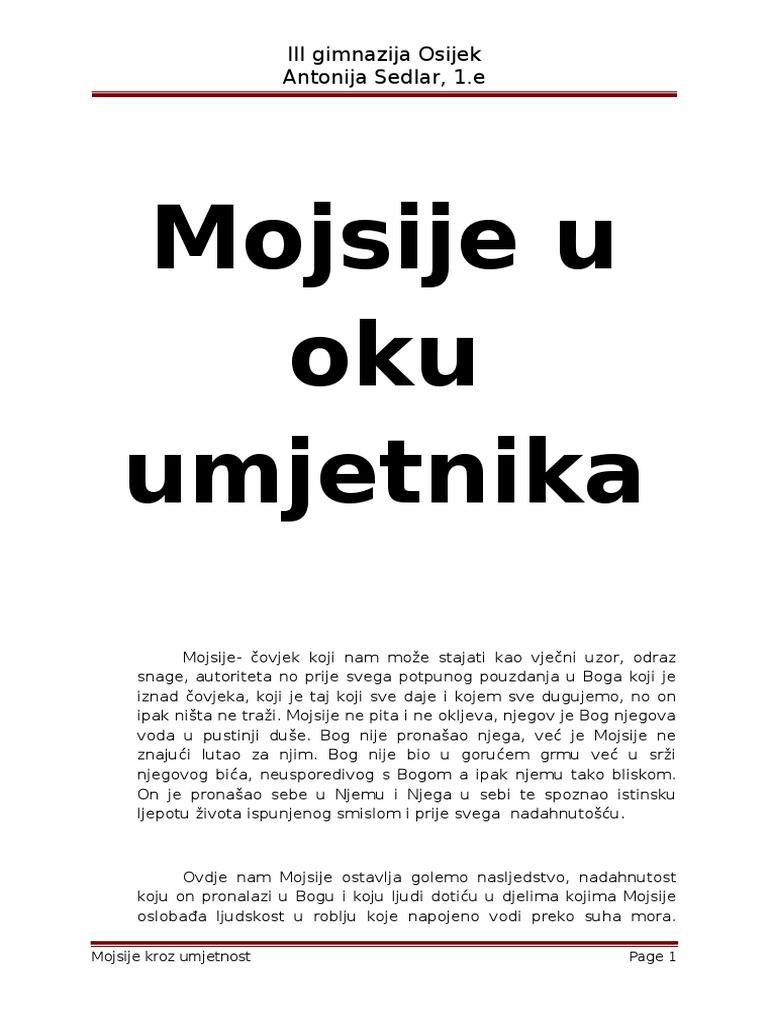 Mojsije | PDF