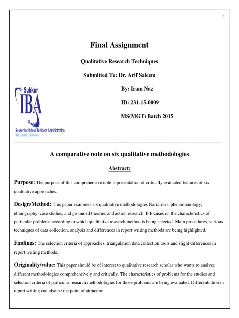 Concept Paper 3rd Draft PDF | PDF | Qualitative Research | Narrative