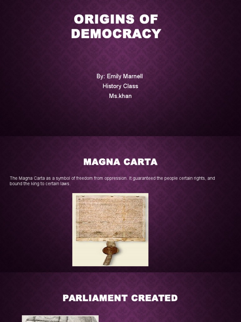 Origins of Democracy | PDF