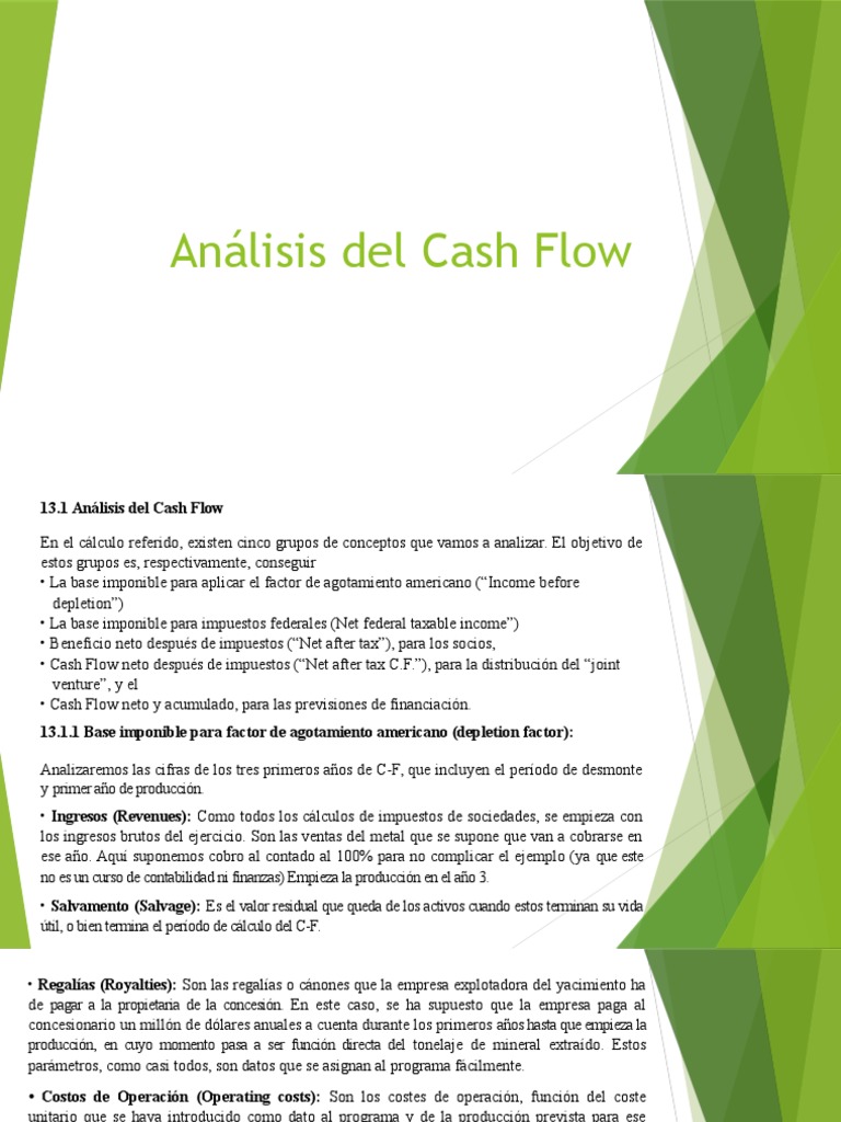 Análisis del Cash Flow Empresarial | PDF | Amortización (Negocio ...
