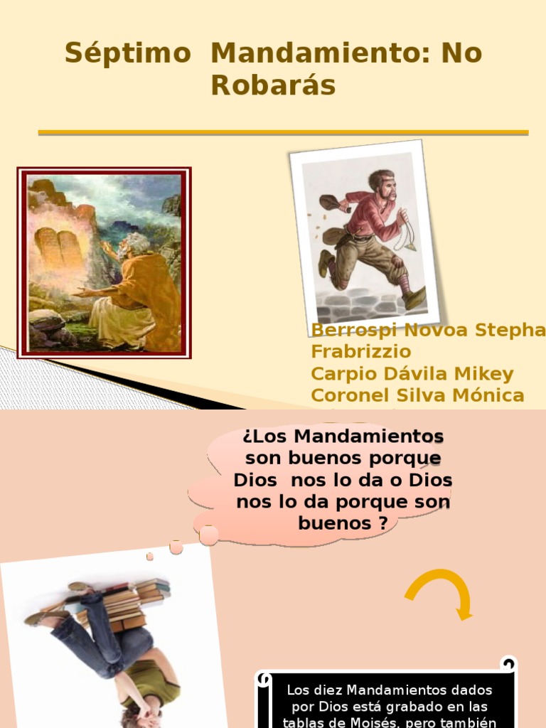 Septimo Mandamiento FINAL | PDF | Propiedad | Dignidad