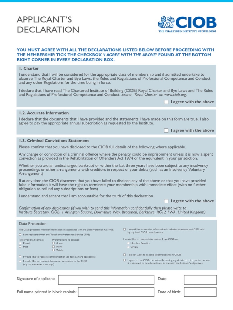 Declaration Form FINAL | PDF | Bankruptcy | Public Law