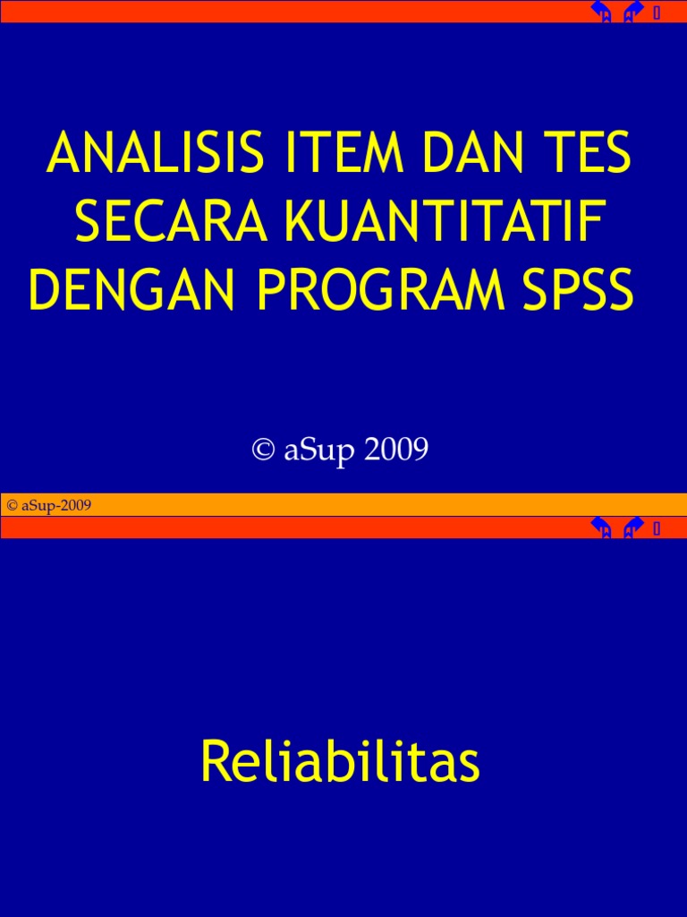 Analisis Item SPSS | PDF