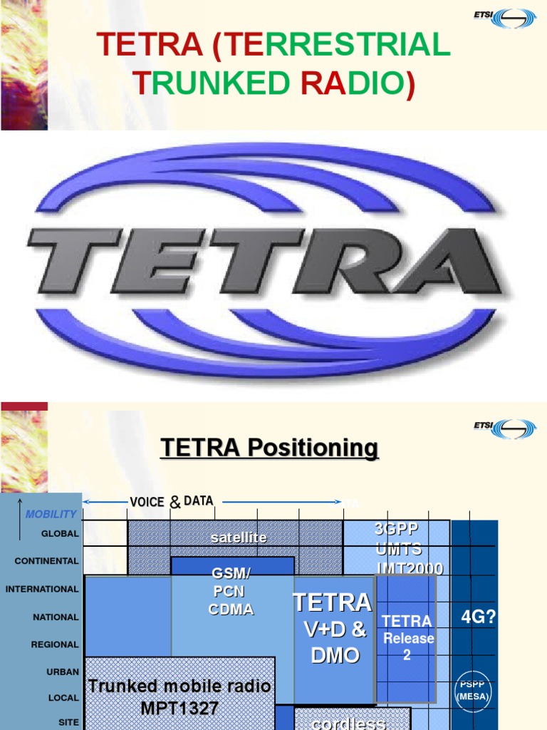 TETRA Telecom Overview and Positioning | PDF