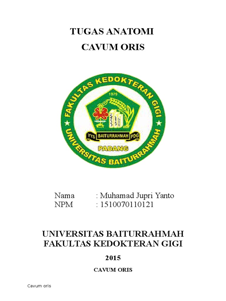 Cavum Oris | PDF | Kajian Bahasa Asing