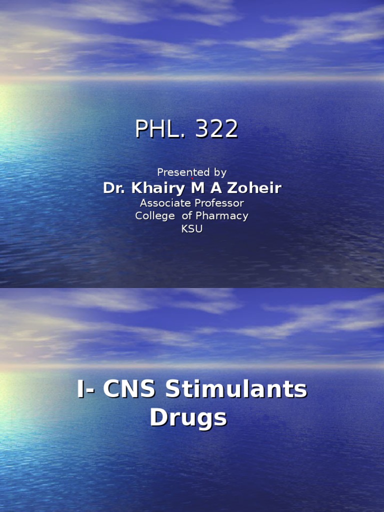 CNS Stimulants Drugs | Nervous System