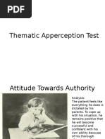 Thematic Apperception Test. Administration and Interpretation of The ...