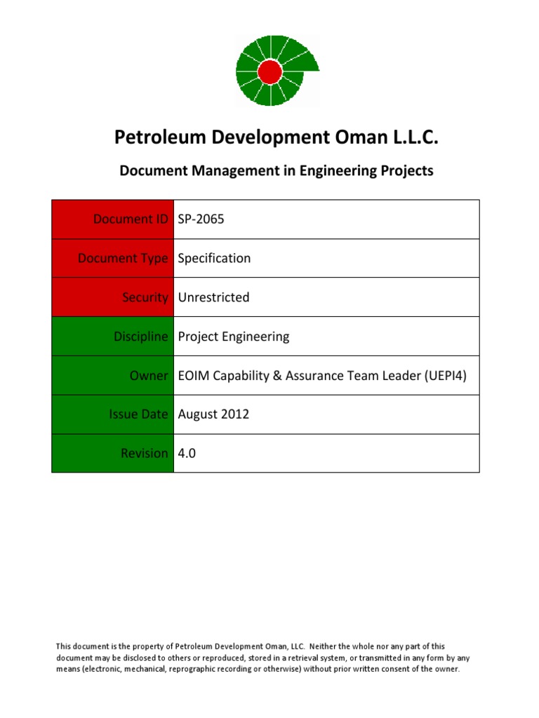 PDO | Specification (Technical Standard) | File Format