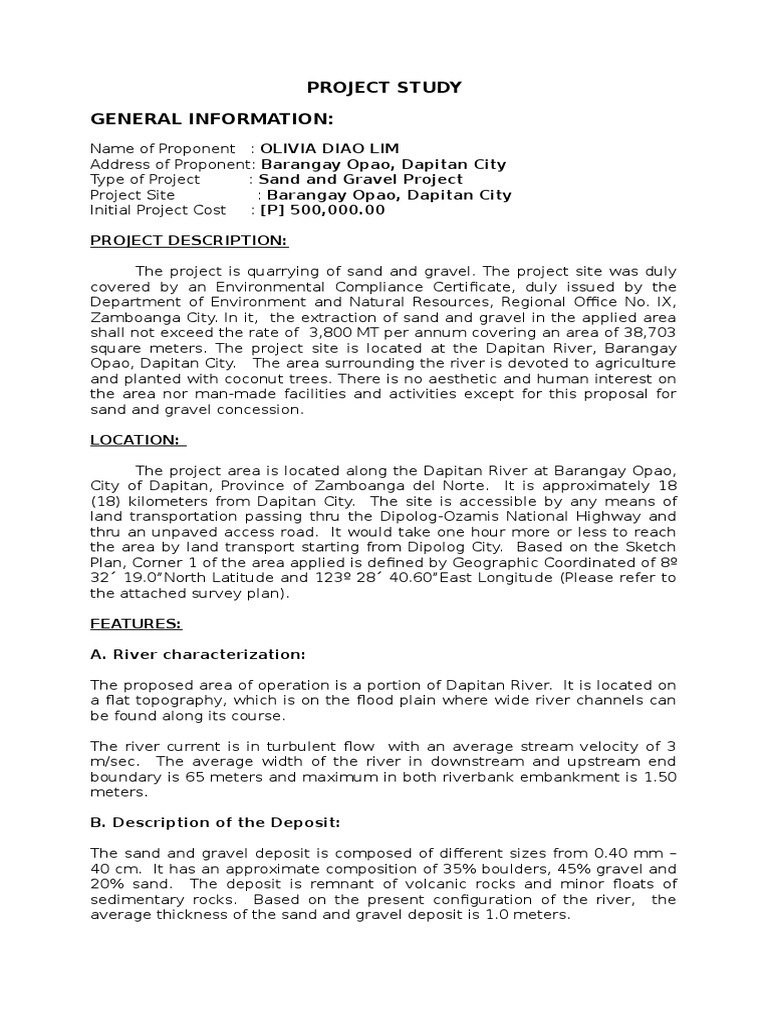 Project Study | PDF | River | Flood