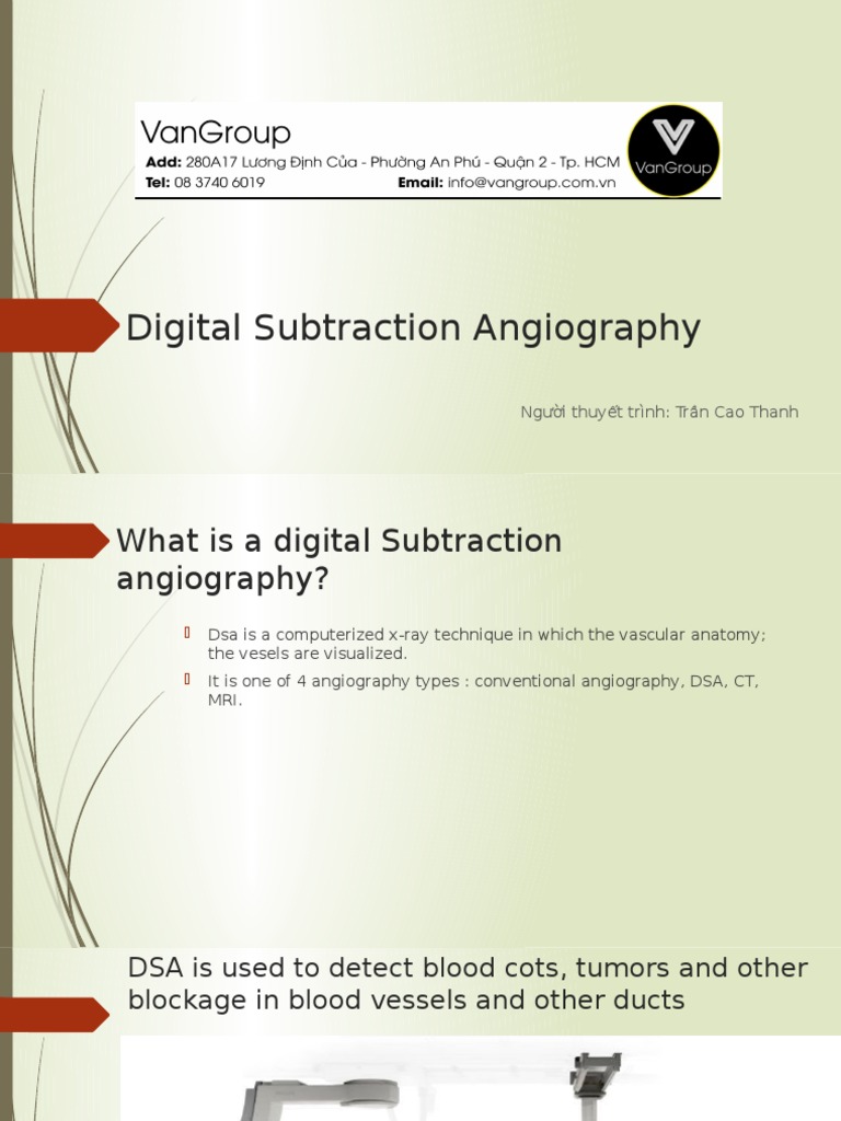 Dsa | PDF | Angiography | Radiology