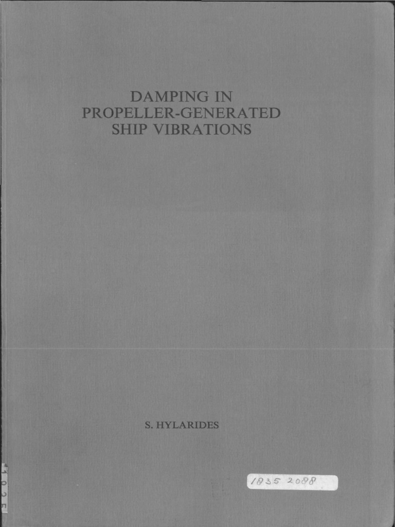 Damping The Propeller Vibration PDF | PDF | Propeller | Matrix ...