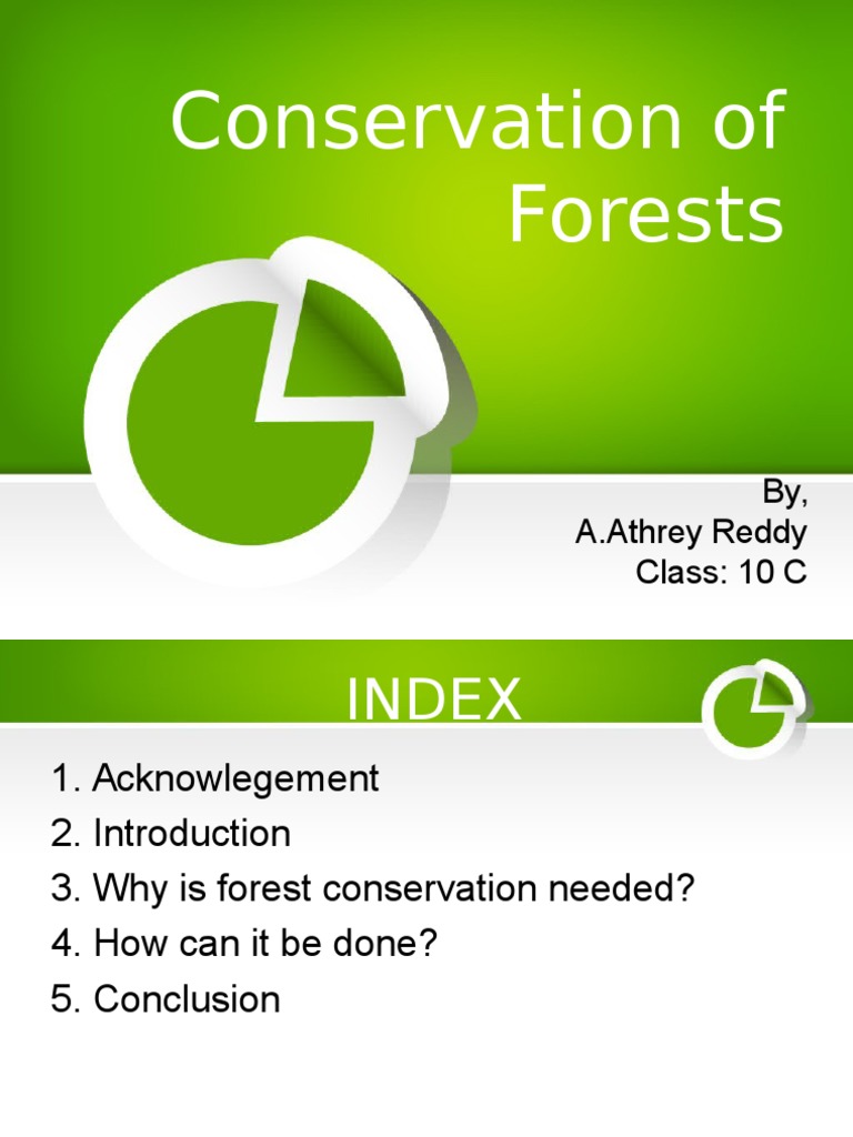 Forest Conservation Methods for Class 10 | PDF