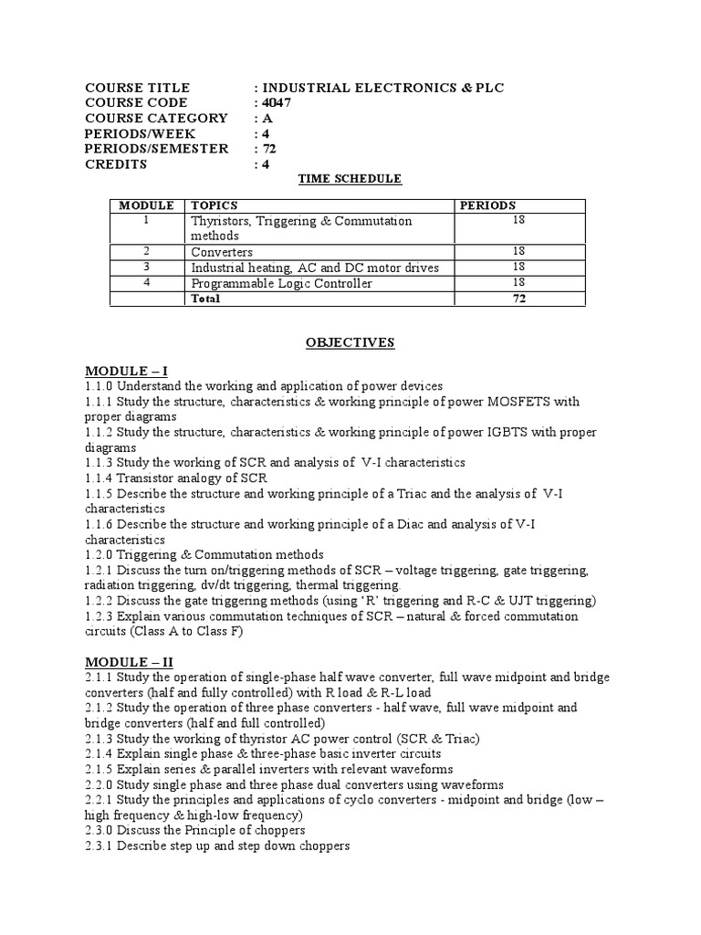 Industrial Electronics & PLC | PDF | Power Inverter | Programmable ...
