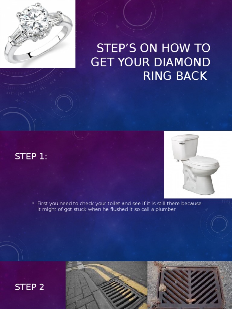 Recovering a Lost Diamond Ring | PDF | Home & Garden | Lifestyle