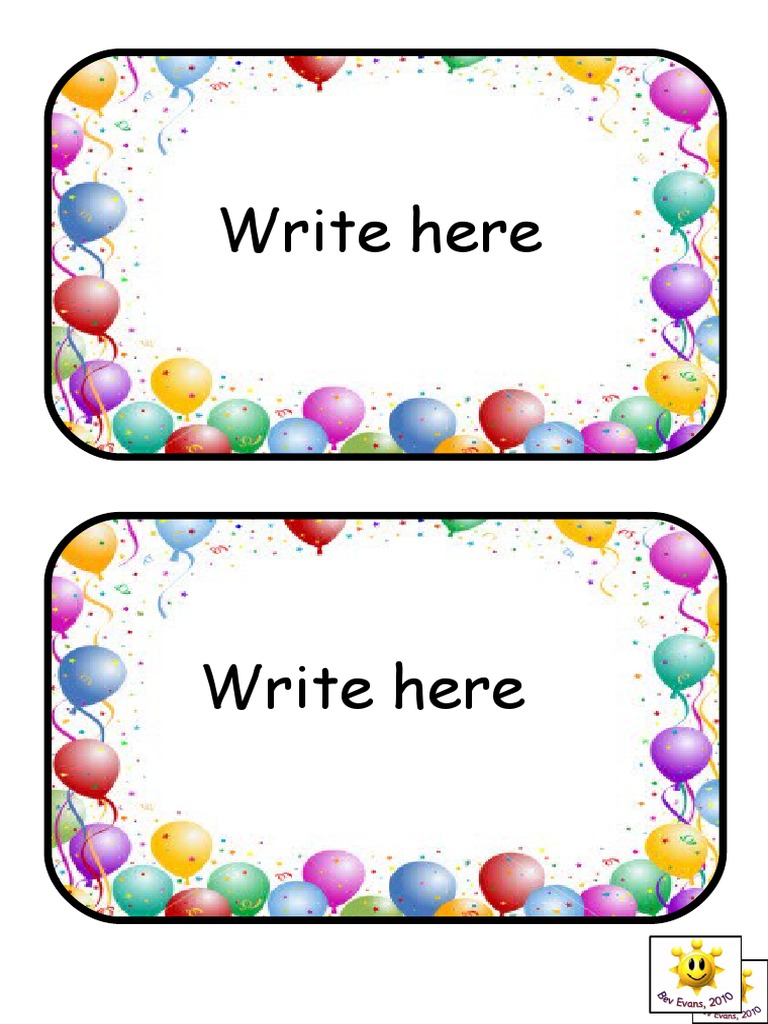 Editable Balloon Labels | PDF