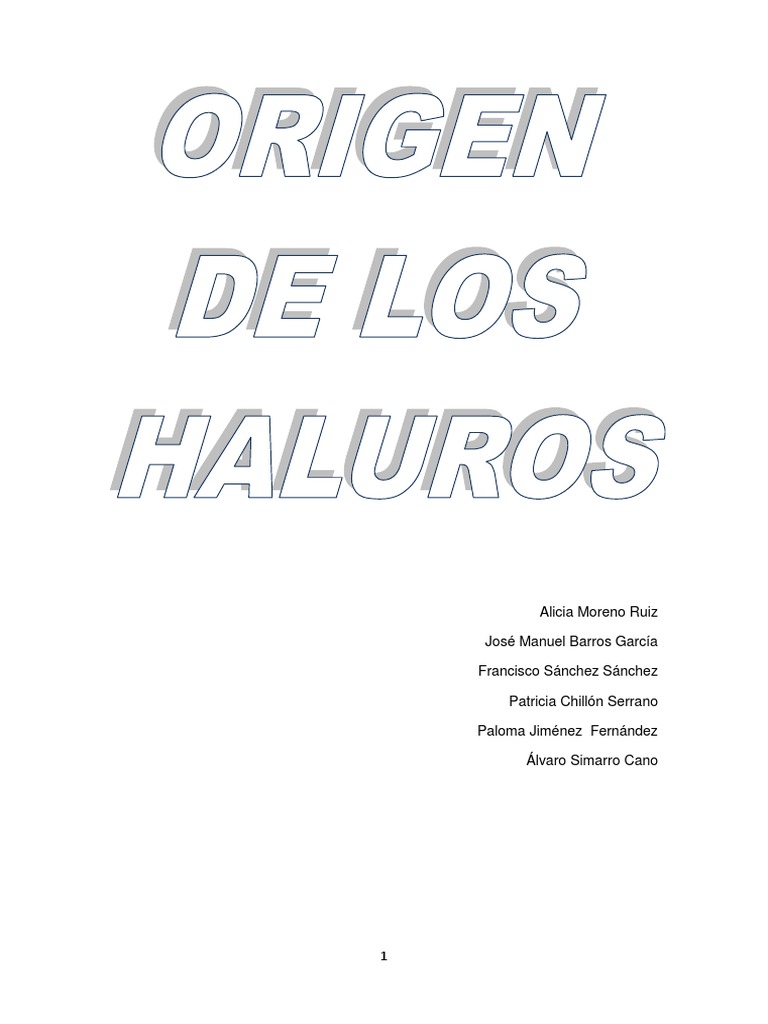 Origen de Los Haluros | PDF | Agua de mar | Minerales