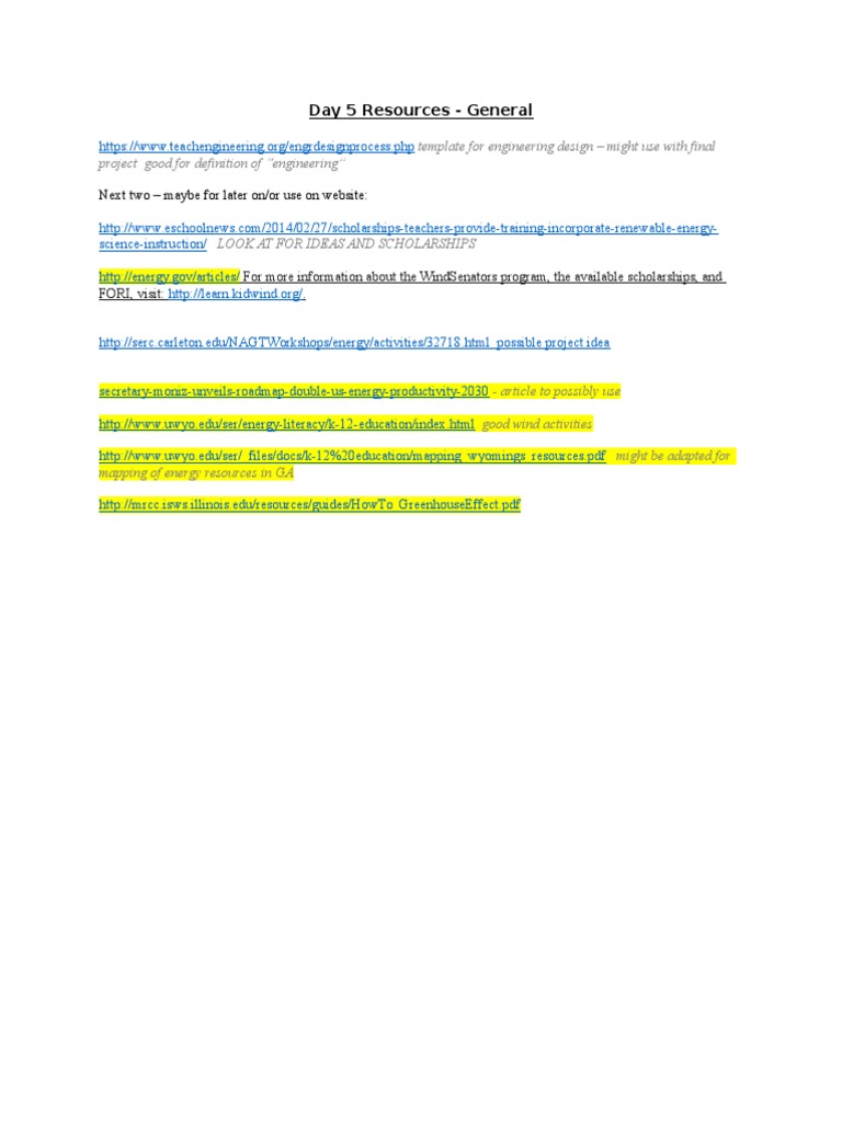 Engineering Design Resources for Educators | PDF | Art | Technology ...