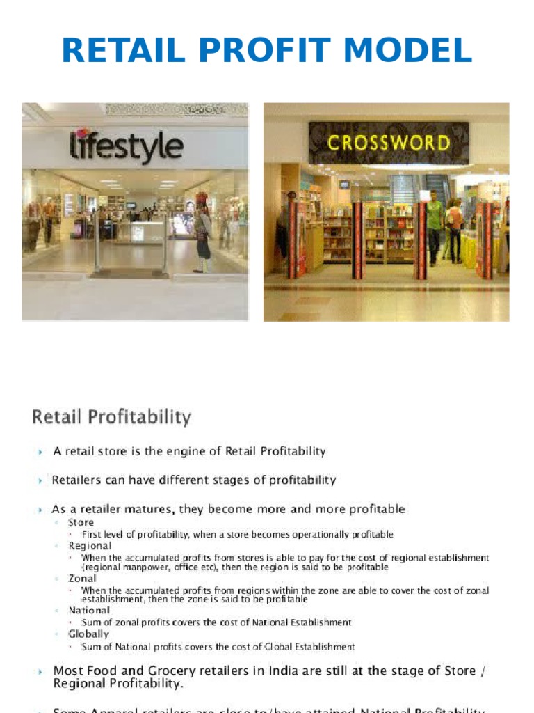Retail Profit Model | PDF | Revenue | Gross Margin